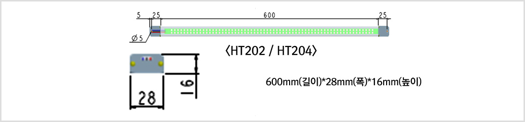 HT타입 고출력 튜브 (RB, 보라색광) - HT202/HT204 [SMPS, 전원코드 별도 구매 필요] > 식물생장용 LED ...